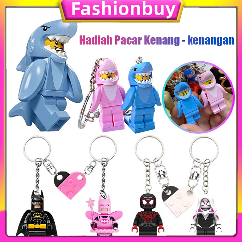 Jual [COD] Gantungan Kunci Couple Hiu Imut - Miniatur Patung Hewan Laut ...