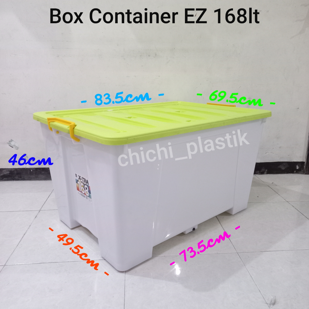 Jual BOX CONTAINER BIGGY CB 168 LITER / TEMPAT PENYIMPANAN BARANG ...
