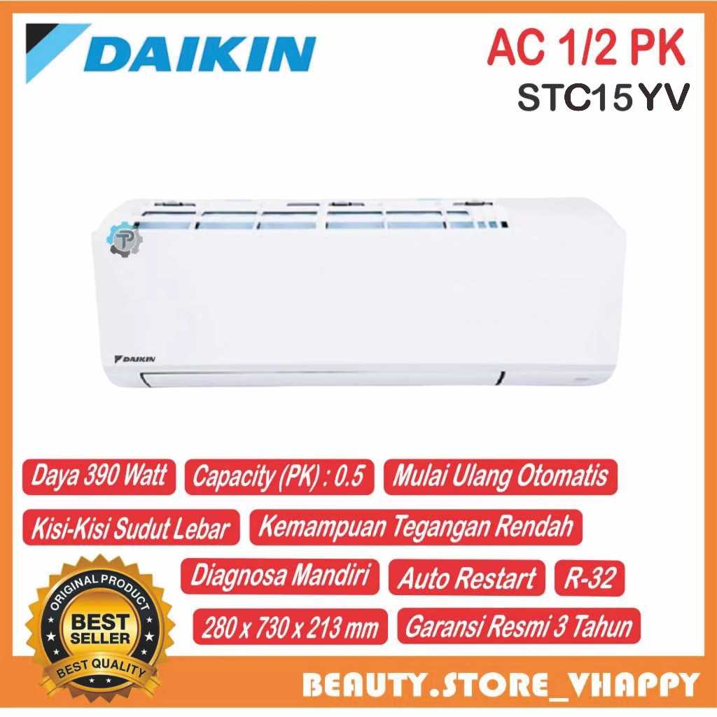 Jual AC DAIKIN 1/2 PK Breeze STC 15 YV R32 Garansi Resmi | Shopee Indonesia