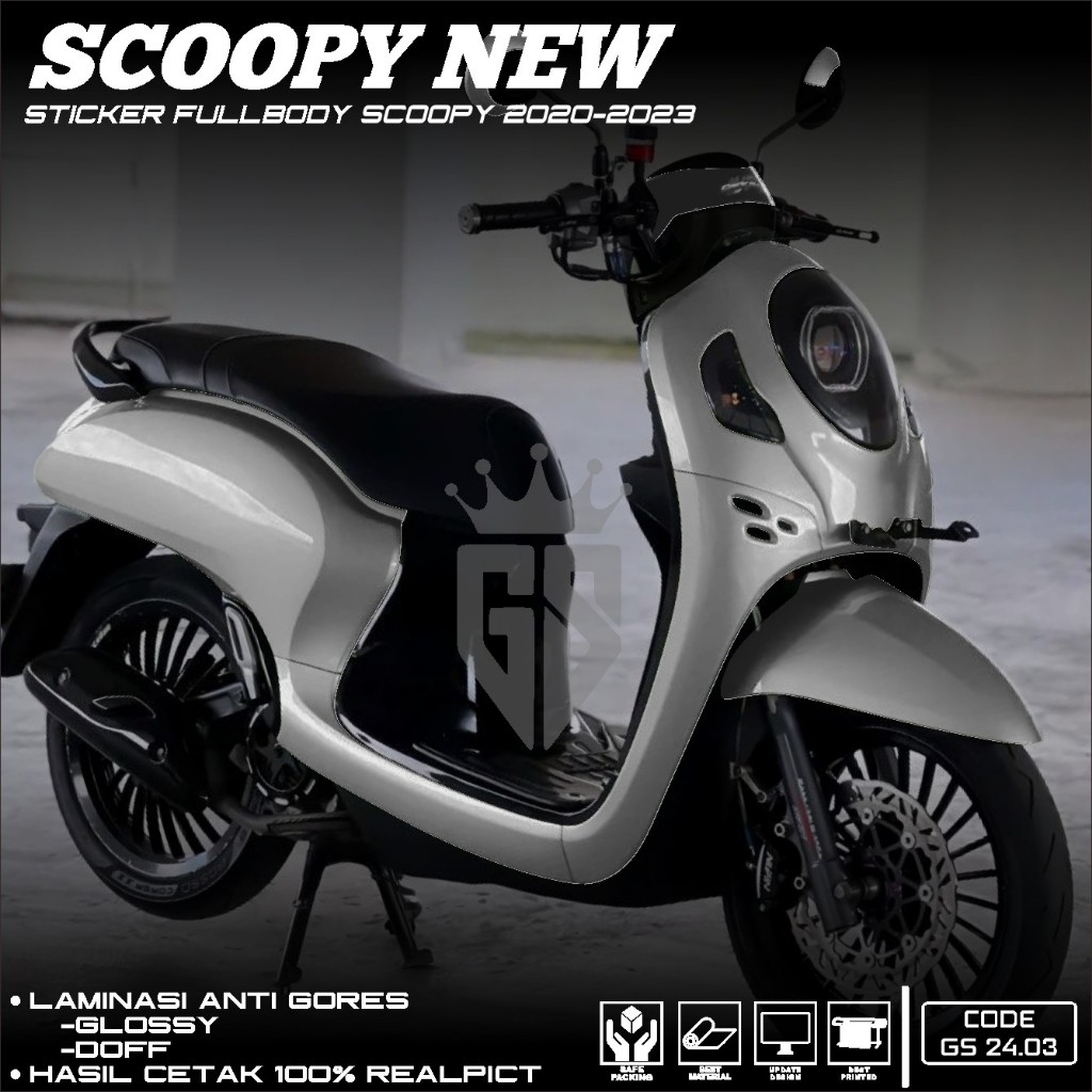 Jual (FREE STICKER NAMA) Terbaru Decal Sticker Honda All New Scoopy ...