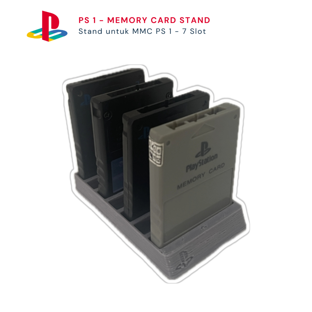 Jual Memory Card Stand PS 1 / PS 2 Playstation - 7 Slot by Zipti ...