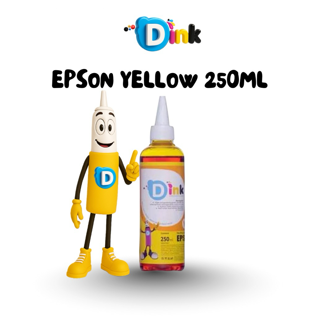 Jual Tinta Printer DINK Seri Epson 250ml Yellow Kuning Type L, M, T ...