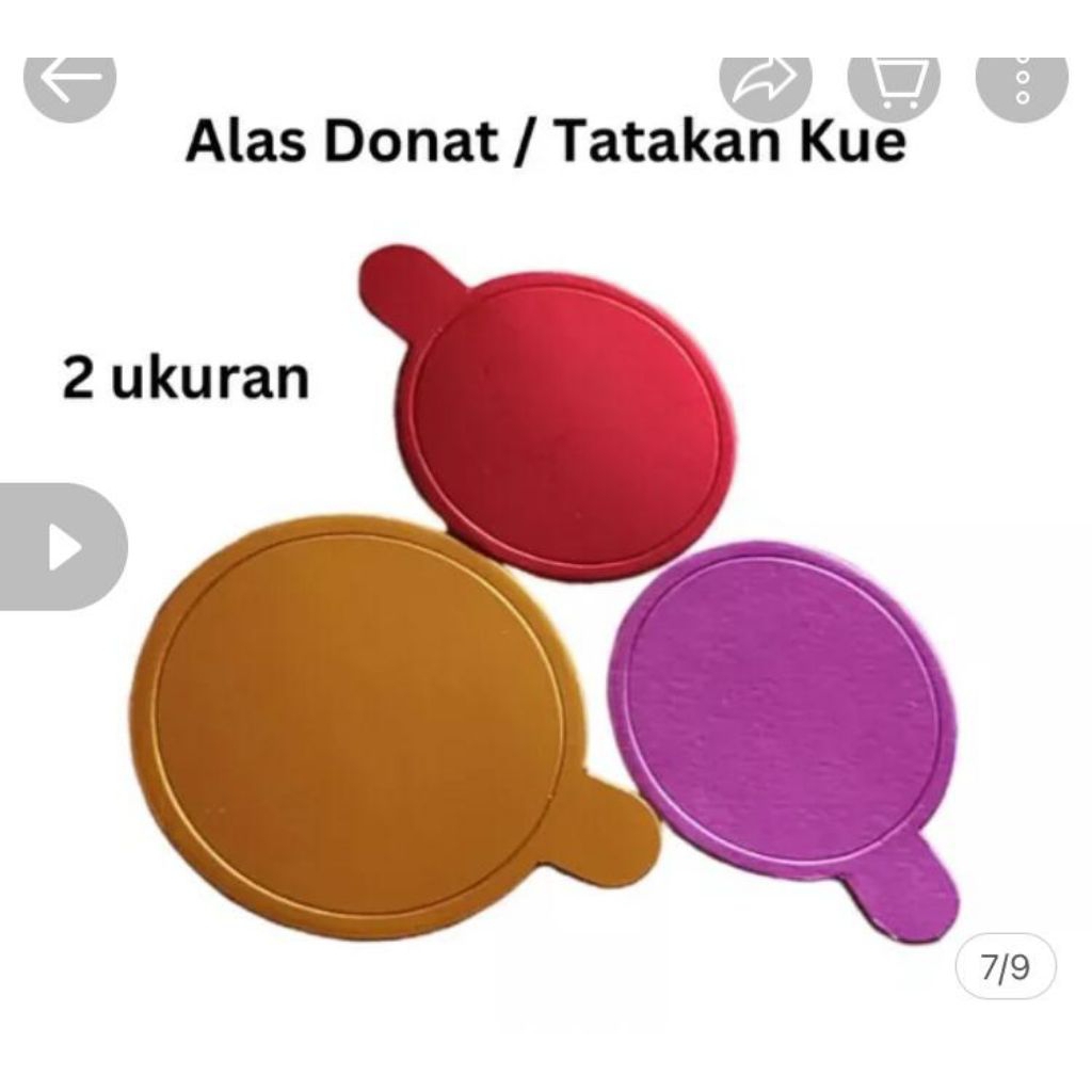 Jual Alas Donat Tatakan Kue , Alas cake Slice isi(25 pcs) | Shopee ...
