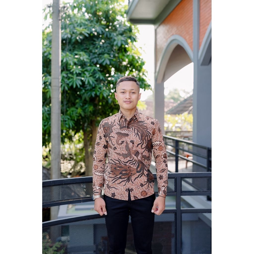 Jual Batik Pria Premiun Katun Halus Motif Merak Kasmaran | Shopee Indonesia