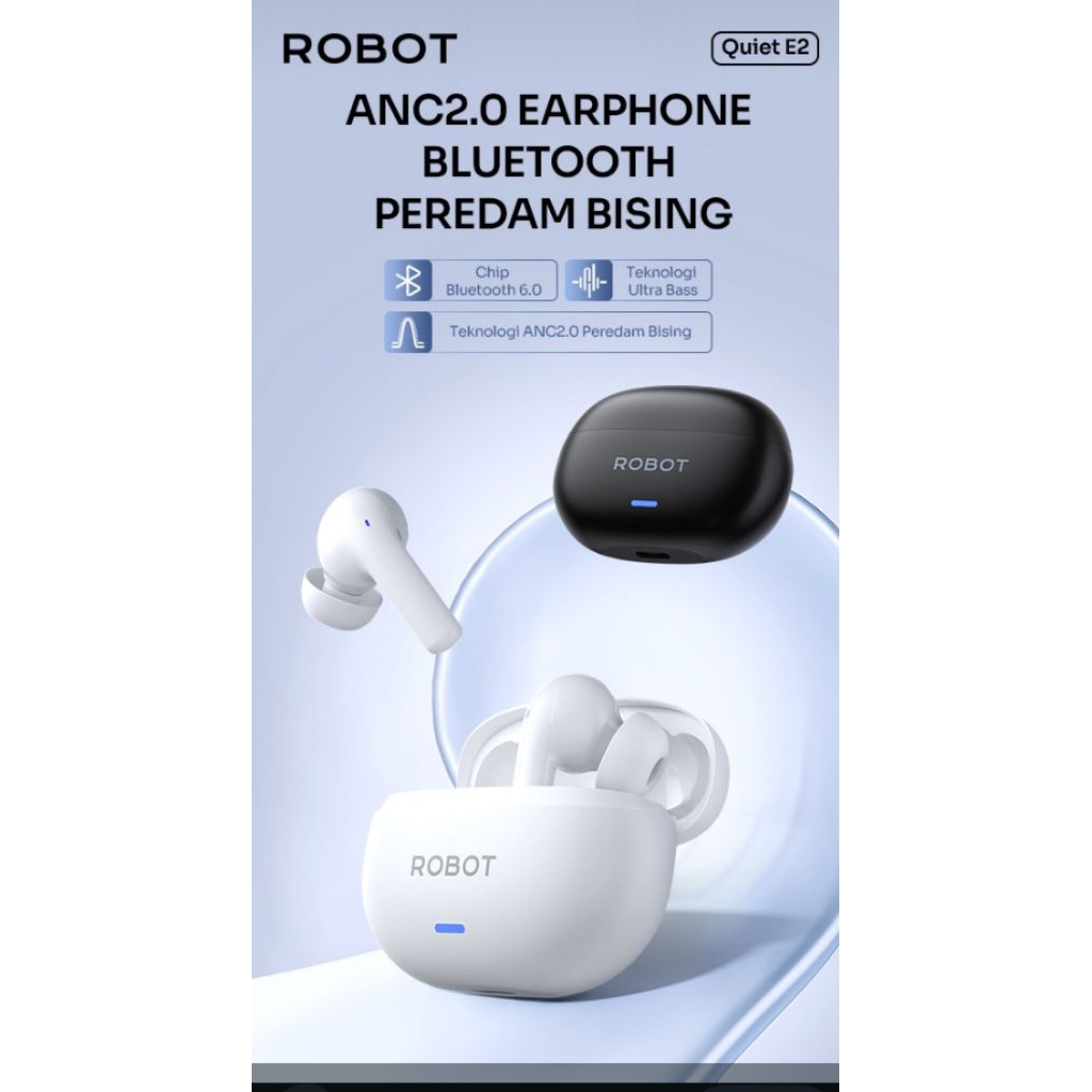 Jual TWS Quiet E2 ROBOT | Shopee Indonesia