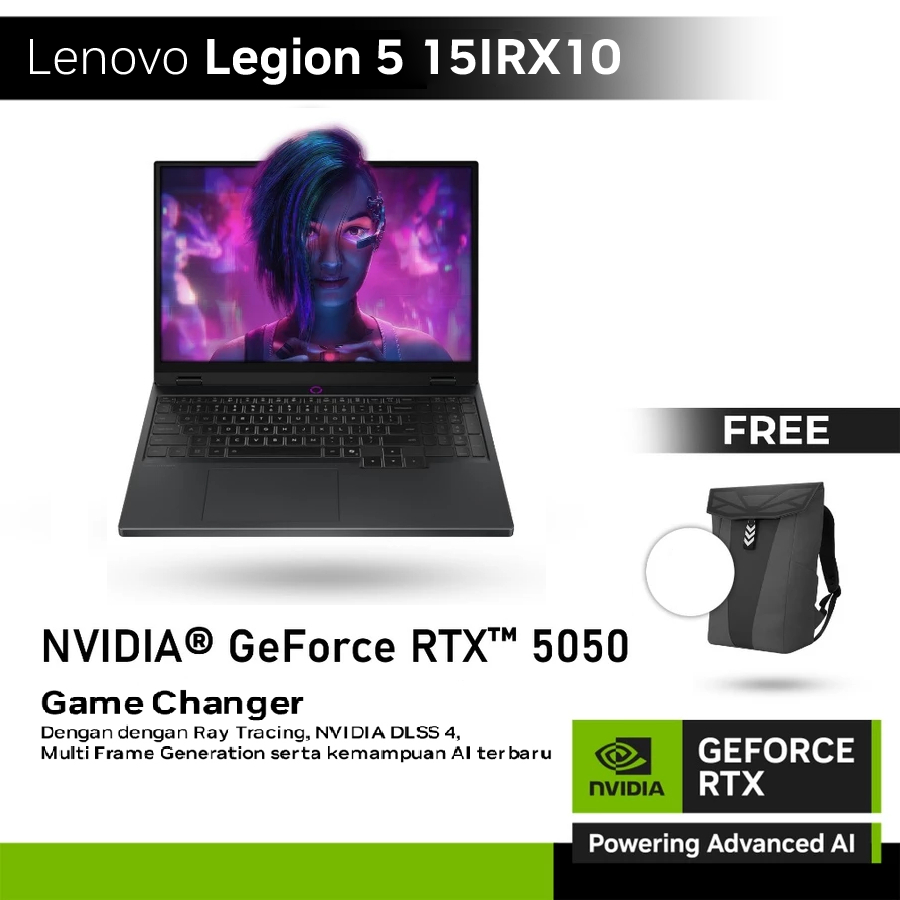 Jual Lenovo Legion 5 15IRX10 GeForce RTX™ 5050 8GB - Intel Core i7 ...