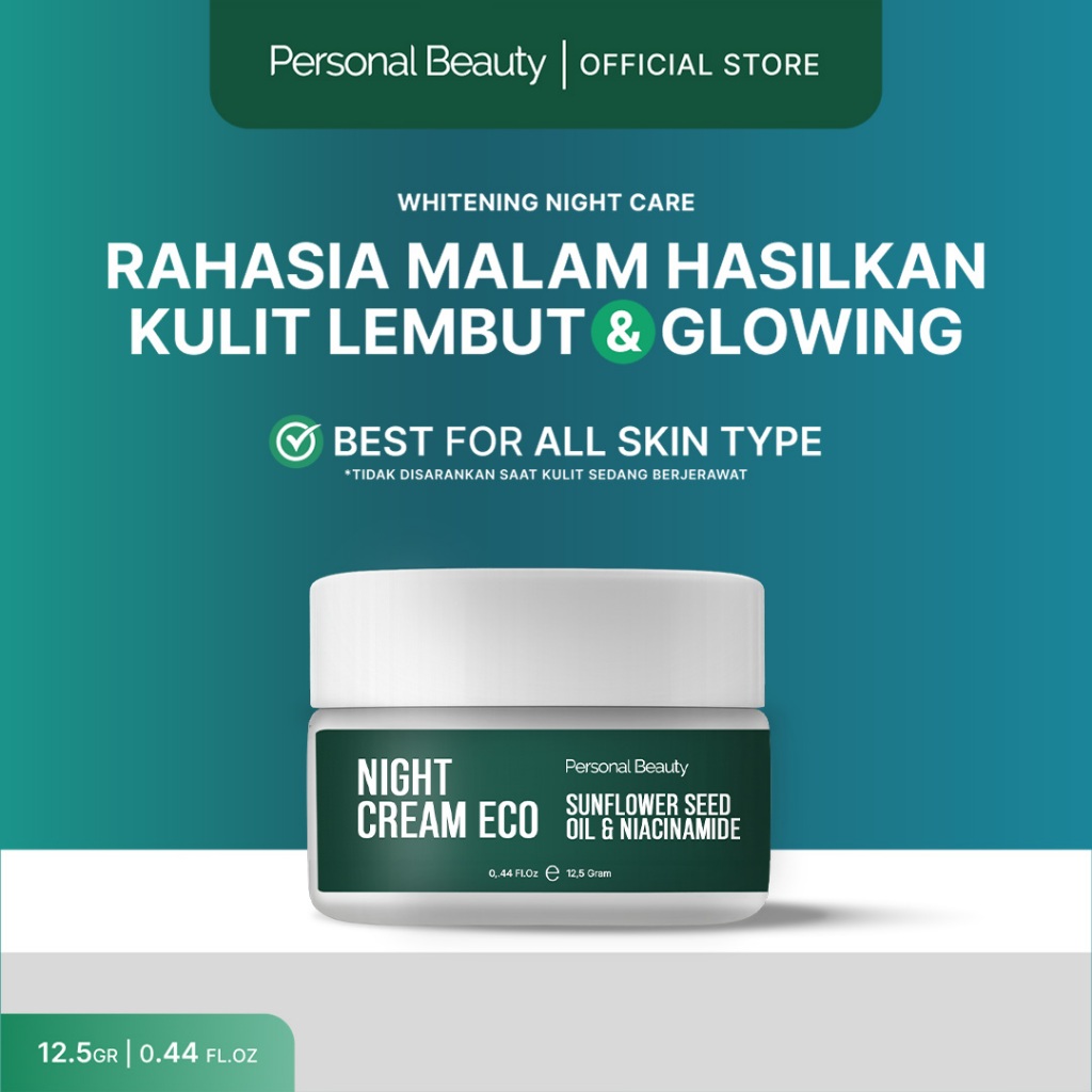 Jual NIGHT CREAM ECO (CREAM MALAM ECO) PERSONAL BEAUTY Mencerahkan ...