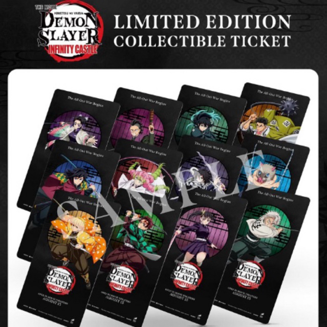 Jual [LIMITED EDITION] Collectible Ticket Demon Slayer Kimetsu No Yaiba ...