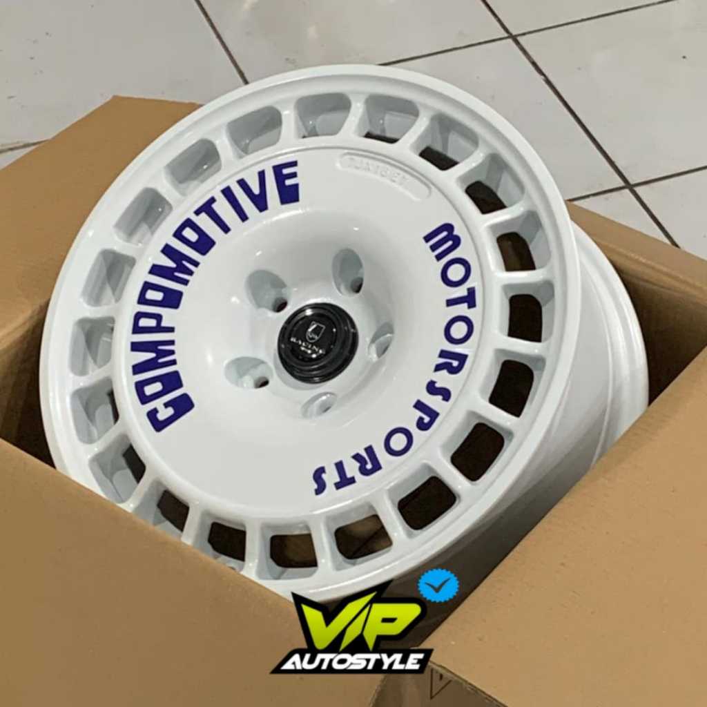 Jual TERMURAH VELG RING 15 RL COMPOMOTIVE R15 WHITE PCD 5X114,3 ...