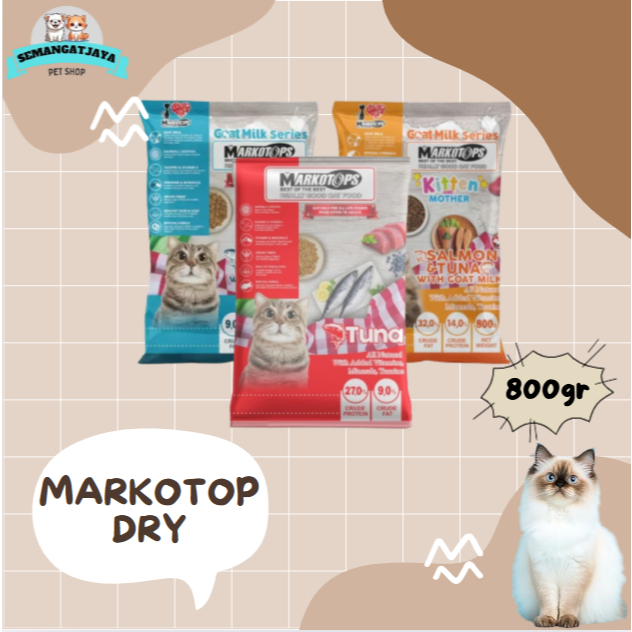 Jual Markotop dry 800gr - Makanan kucing ALL Variant | Shopee Indonesia