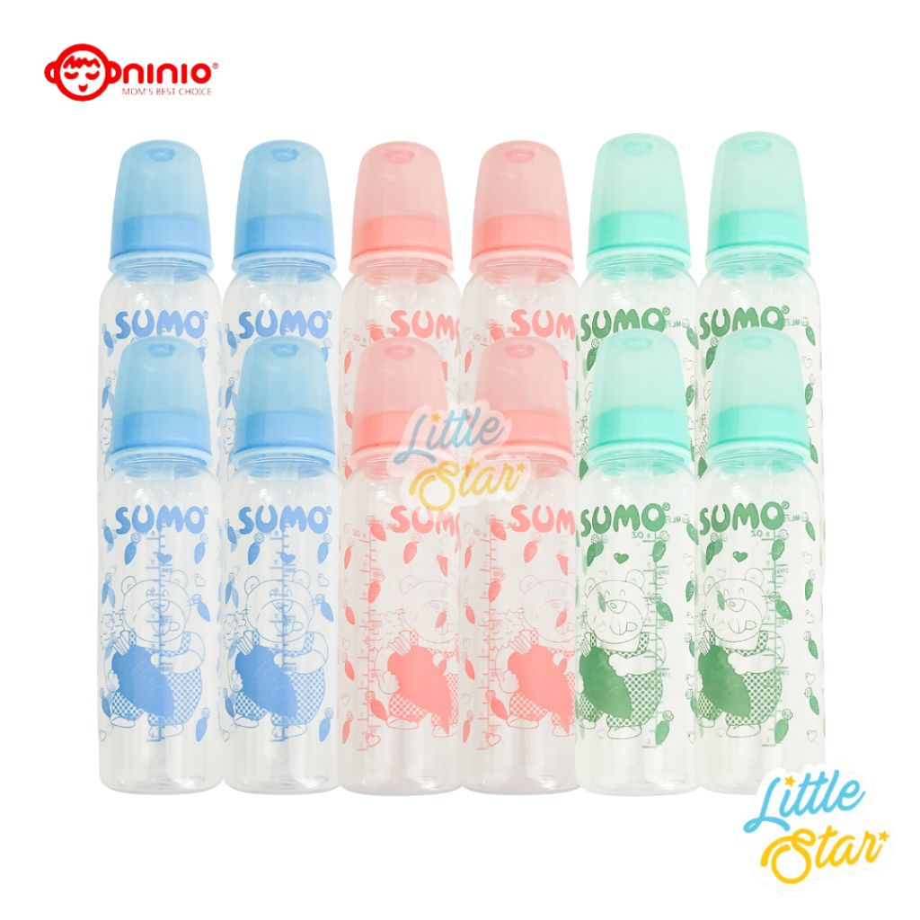 Jual 12 Pcs Bundle Botol Dot Susu Asi Sumo Ninio Round Bottle Tempat ...