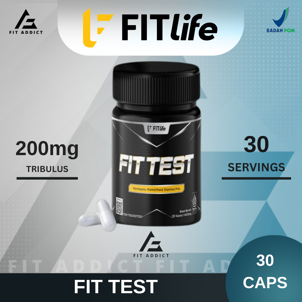 Jual FITLIFE FITTEST 30 Capsule Kapsul 600mg FIT LIFE FIT TEST Testo ...