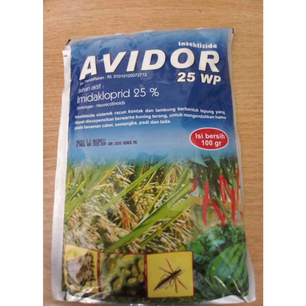 Jual AVIDOR 25 WP 100 GRAM INSEKTISIDA IMIDAKLOPRID PEMBASMI HAMA ...