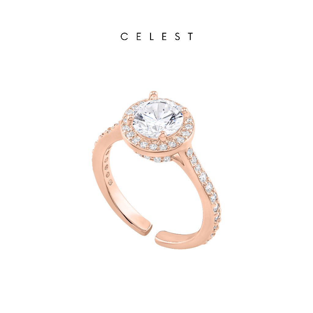 Jual Celest - Auror Rose Gold Ring Jewelry (Adjustable) | Cincin Emas ...
