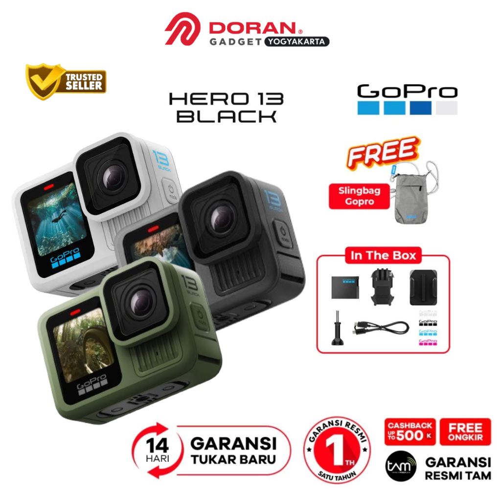 Jual GoPro Hero 13 Black / GoPro 13 (2024) 5.3K60 Video Resolution+GPS ...