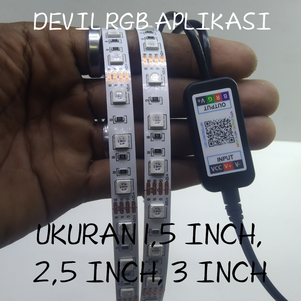 Jual LAMPU LED DEMON RGB / LAMPU DEVIL RGB KONEKSI BLUETOOTH LED SEDANG ...