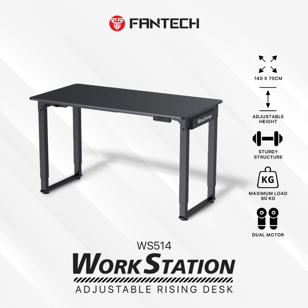 Jual Fantech Meja Komputer Elektrik Adjustable Standing Desk Electric ...