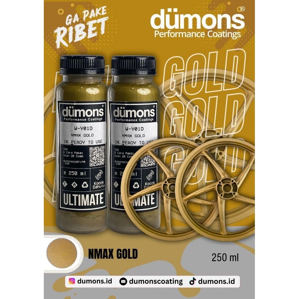 Jual NMAX GOLD W-Y01D Wheel Colors Doff Ready Mix PU 250 ml 1K (Ready ...