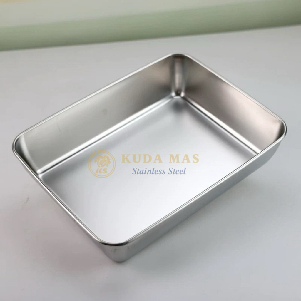 Jual Nampan Loyang Stainless KS 30x35x6.5cm / Baking Pan Persegi ...