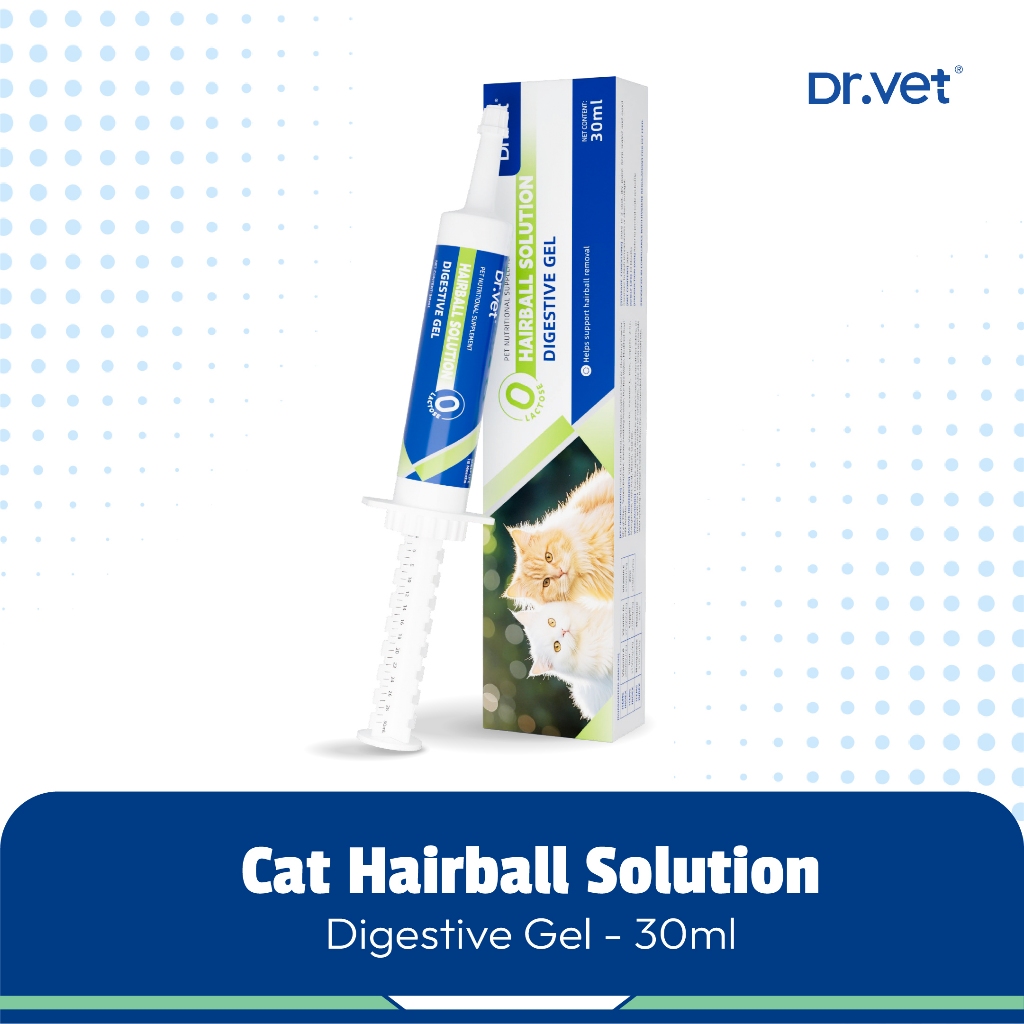 Jual Dr.Vet Pet Hairball Solution Digestive Supplement Gel - 30ml ...
