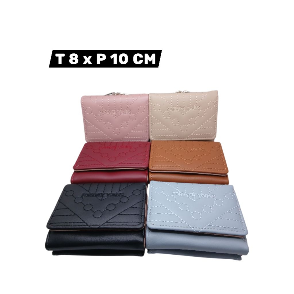 Jual Dompet Wanita Ukuran Kecil Lipat 3 Behel Warna | Shopee Indonesia