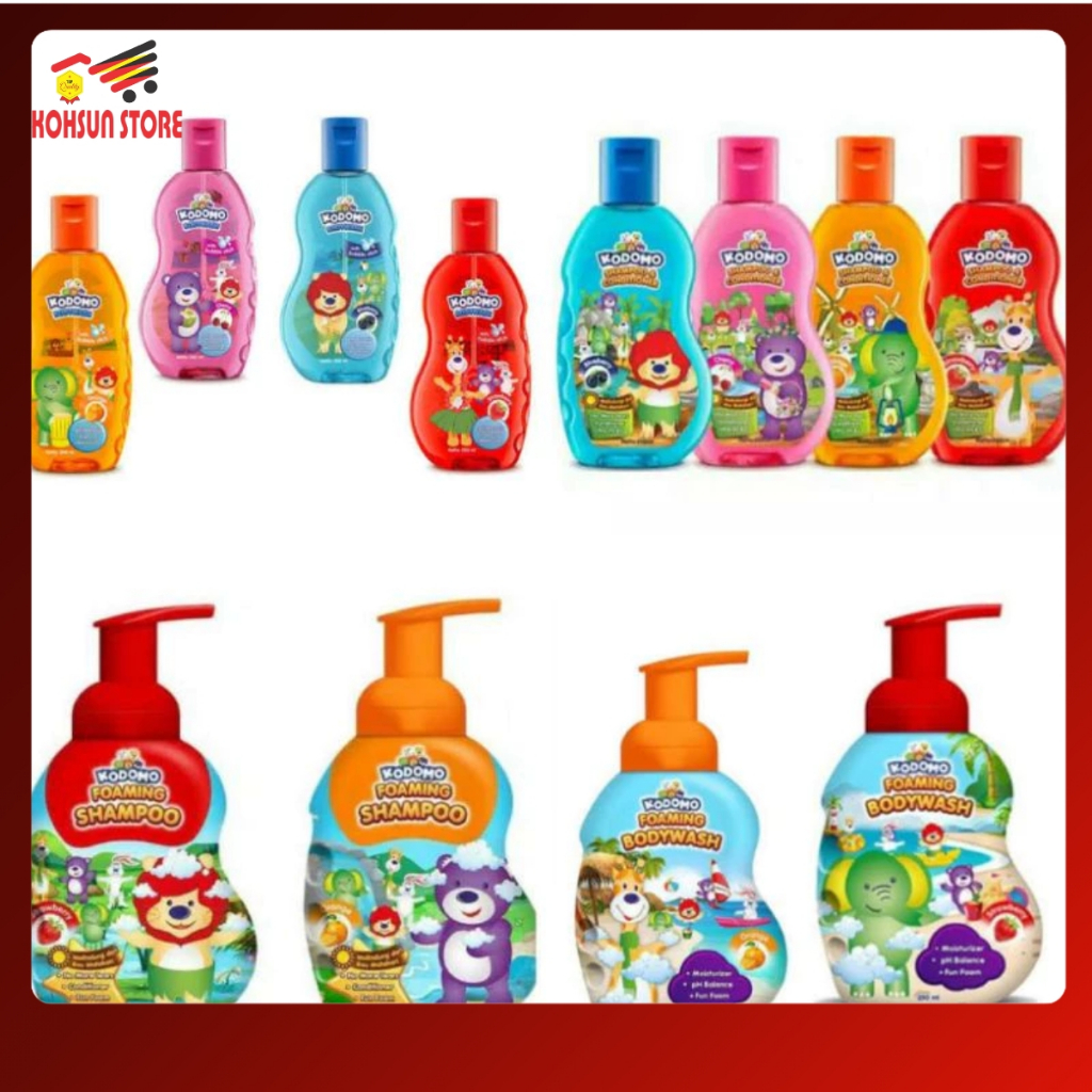 Jual Kodomo Sabun Sampo Anak Foaming Bodywash & Shampoo Botol 250 ml ...
