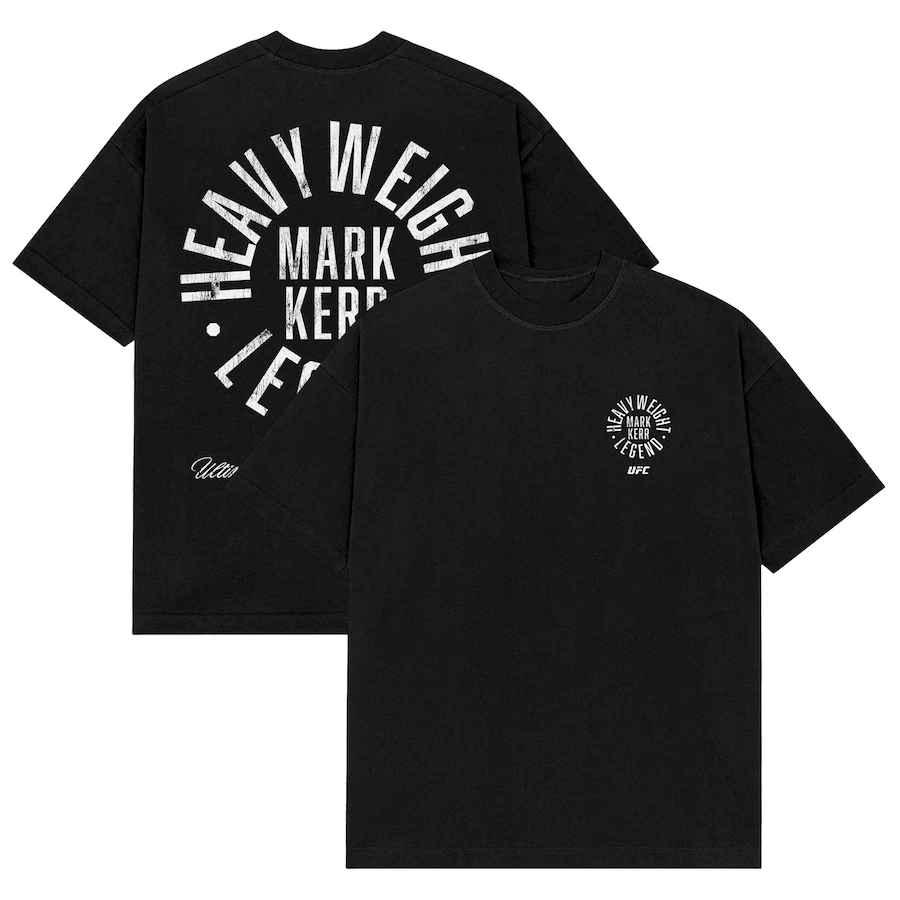 Jual Men's UFC Black Mark Kerr Heavyweight Legend T-Shirt | Shopee ...