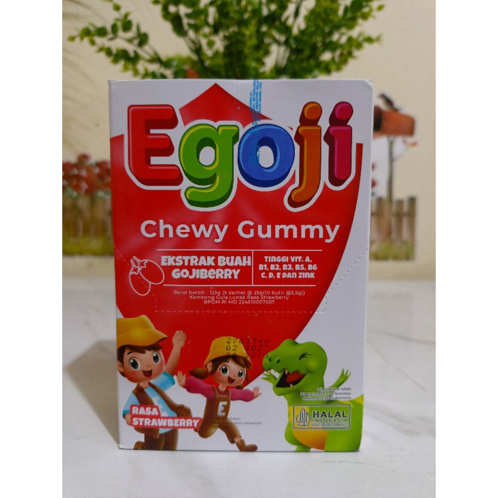 Jual Egoji Chewy Gummy per Box isi 25 sachet Vitamin Kunyah | Shopee ...