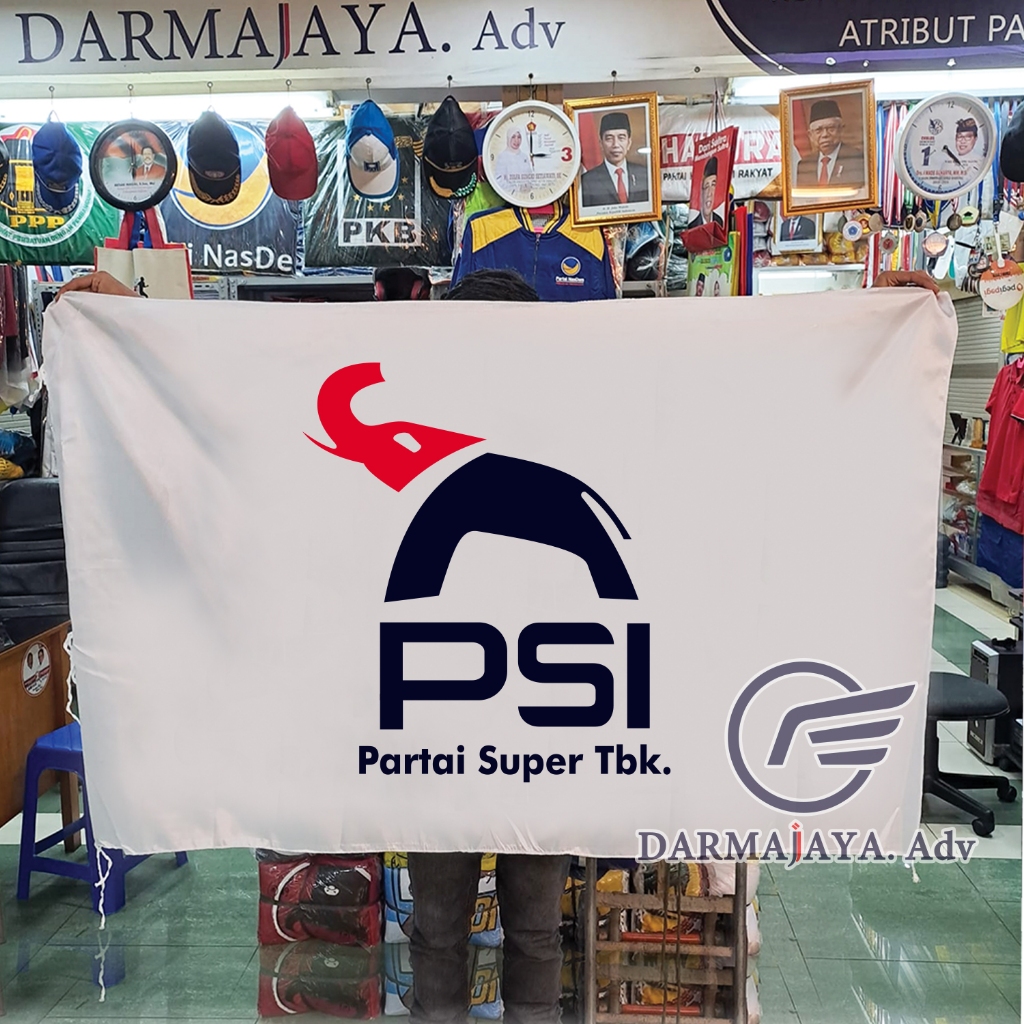 Jual BENDERA PARTAI PSI TERBARU UKURAN 100X150CM | Shopee Indonesia