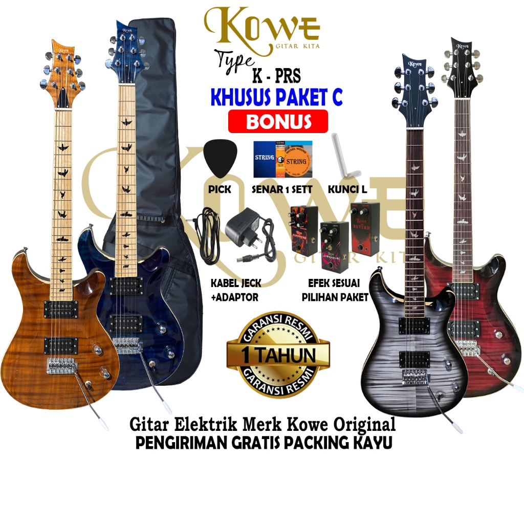 Jual Gitar Original Listrik KOWE K-PRS Best seller | Shopee Indonesia