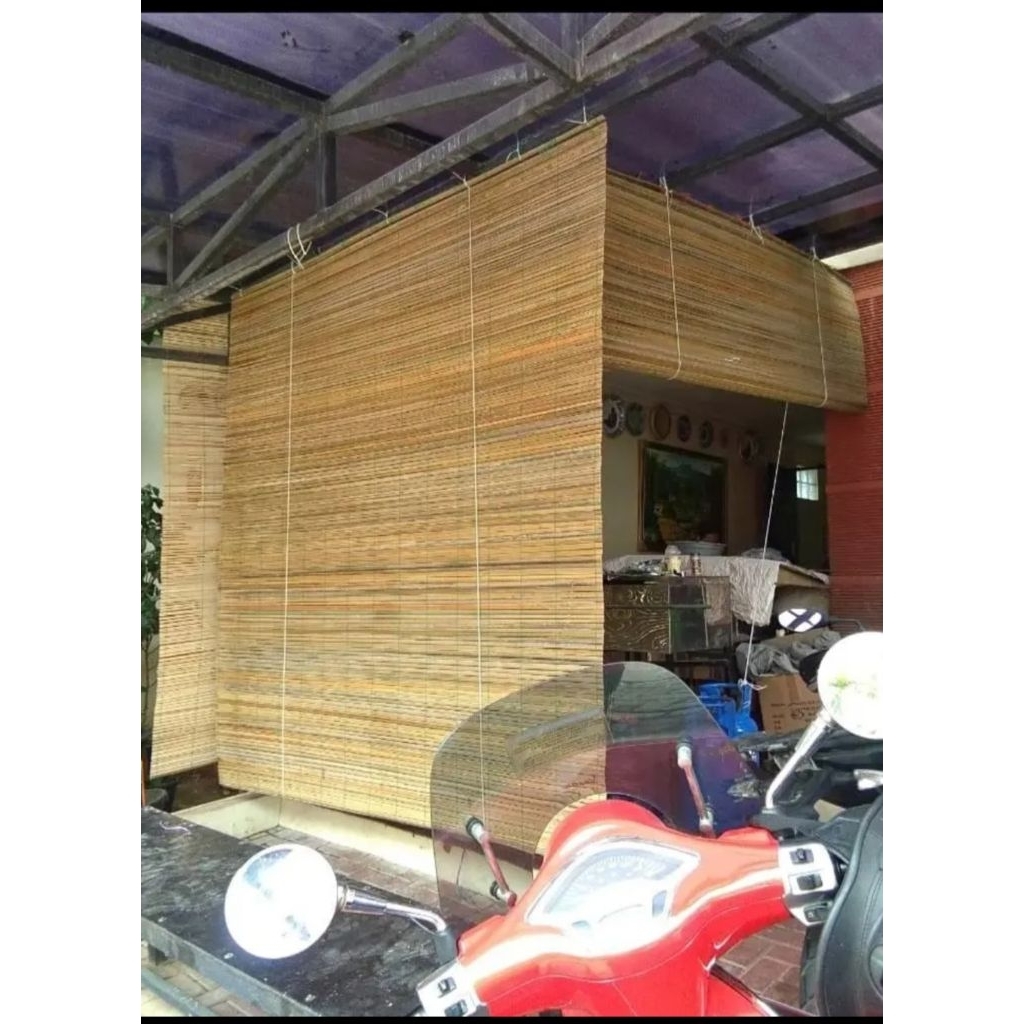 Jual tiray kreyy bambu sawit+tali penggulung | Shopee Indonesia