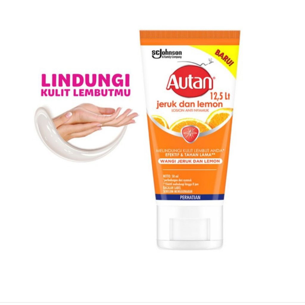 Jual Autan Lotion Anti Nyamuk Jeruk dan Lemon Tube 50 ml | Shopee Indonesia