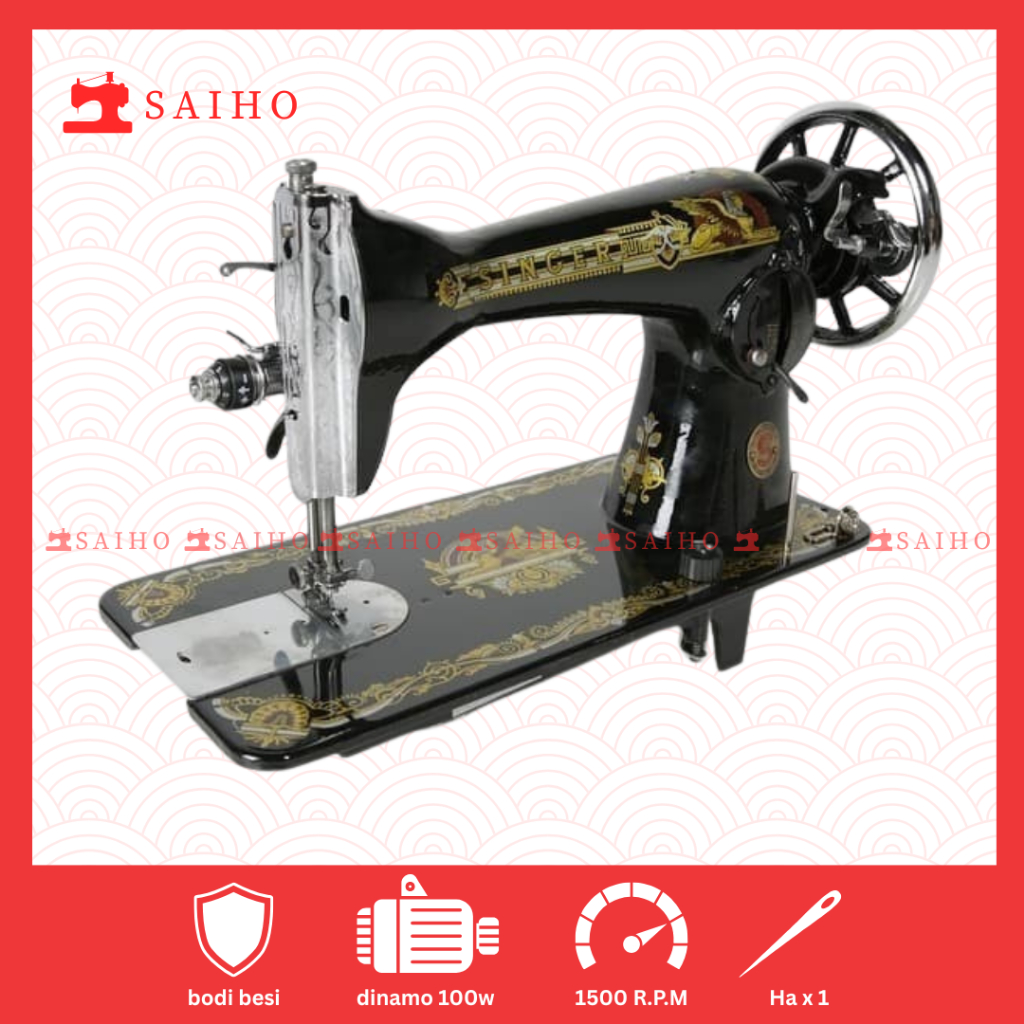 Jual MESIN JAHIT TRADISIONAL SINGER 15 CLASS / JKB + DINAMO SINGER 100W ...