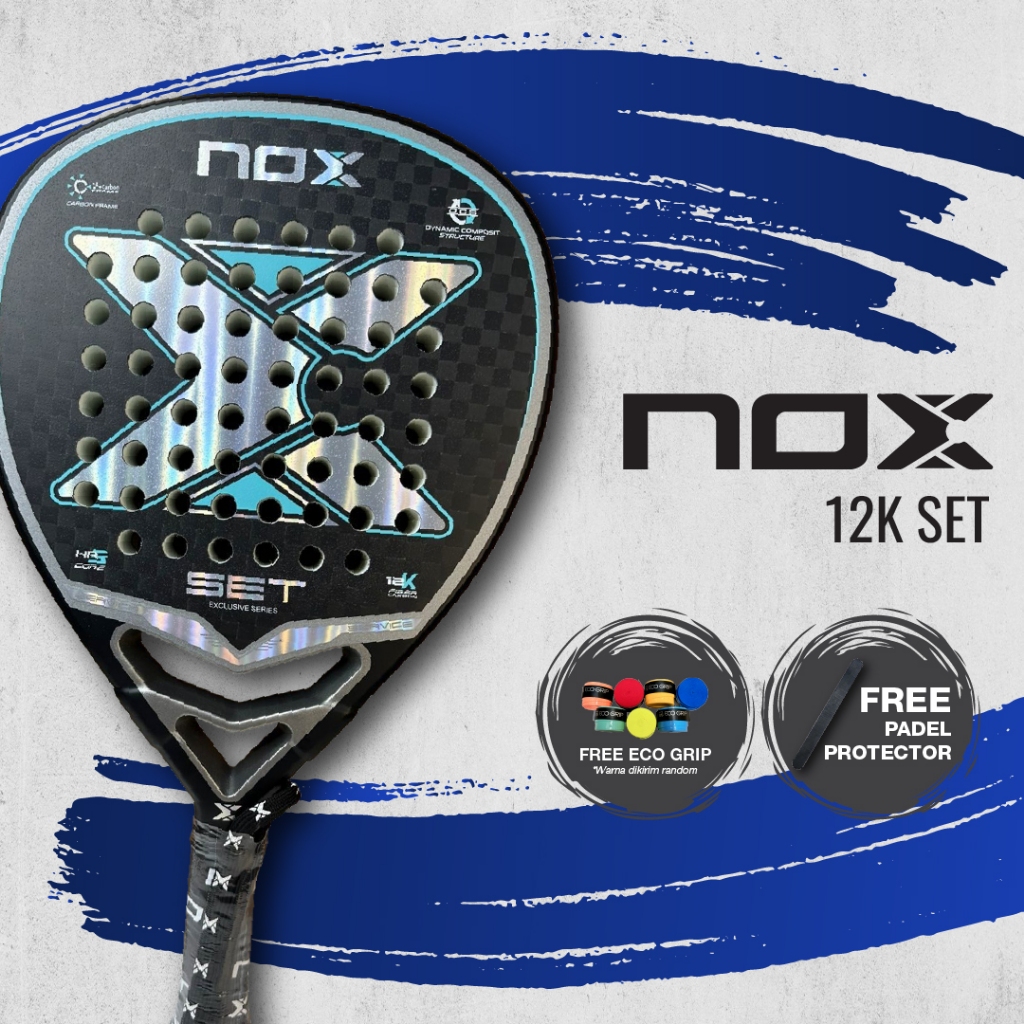 Jual NOX SET Exclusive Series 12K | Raket Padel Racket | Shopee Indonesia