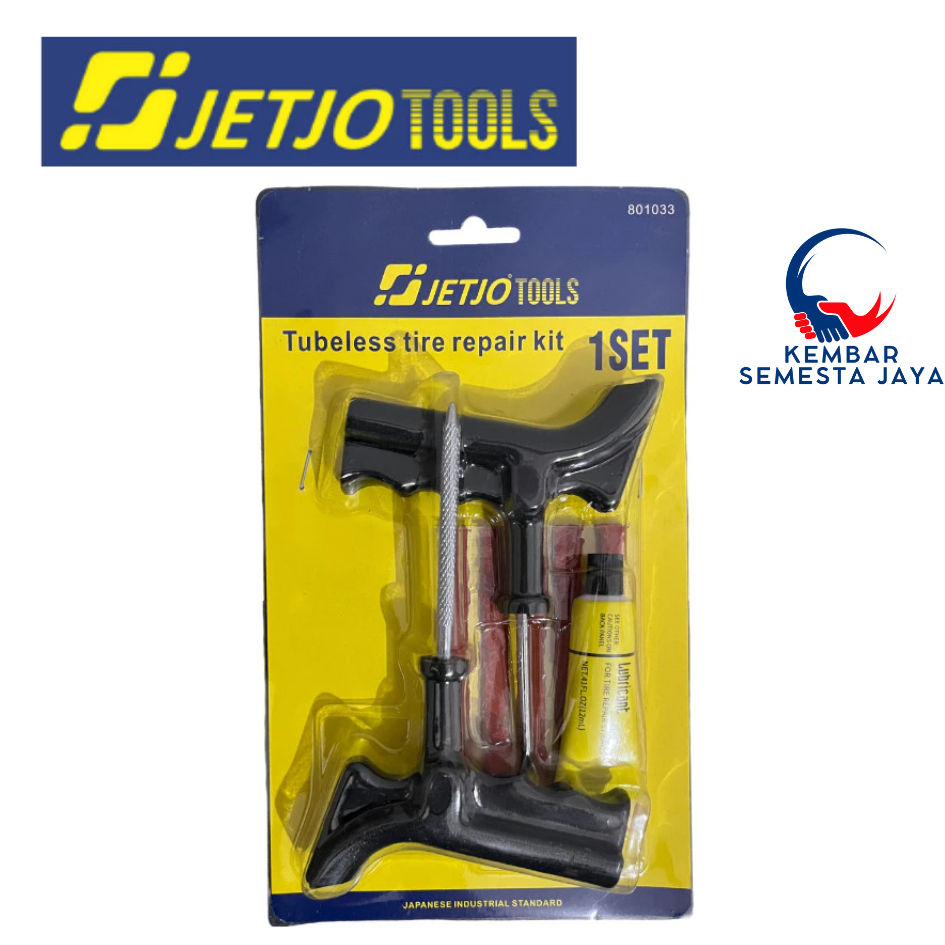 Jual JETJO 801033 Alat Tambal Ban Tubles Set 8 Pcs Tubless Tire Repair ...