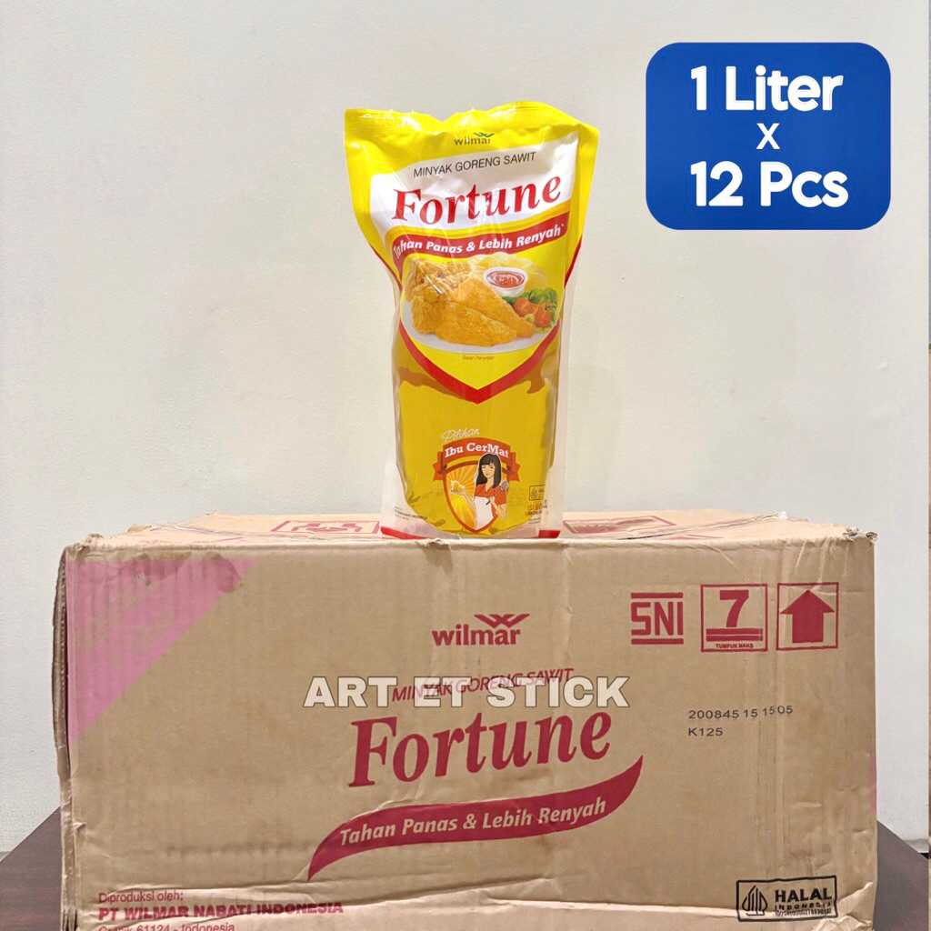 Jual Minyak Goreng Fortune 1 Liter (1 Dus Isi 12 Pouch) | Shopee Indonesia