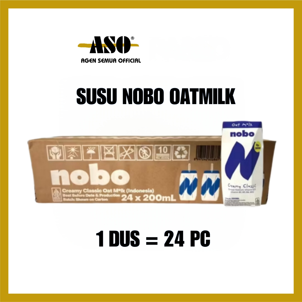 Jual DUS SUSU OATSIDE NOBO oat milk creamy susu oat 200ml by oatside ...