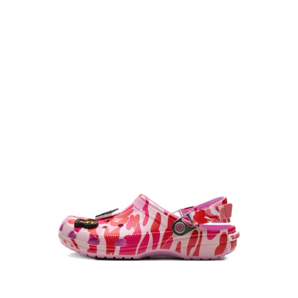 Jual Crocs Collab Bathing Ape Pink Unisex | Shopee Indonesia