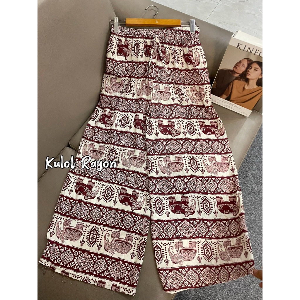 Jual Celana Kulot Mihu-Mihu Wanita Kekinian - Kulot Rayon | Shopee Indonesia