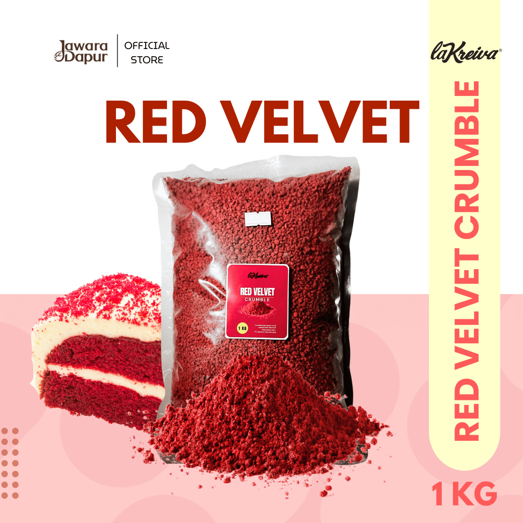 Jual JAWARA l La Kreiva Cookie Crumble Crumb Topping Red Velvet Kemasan ...