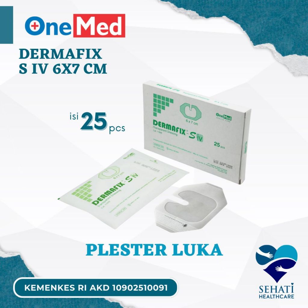 Jual Onemed Dermafix S IV 6 x 7 cm Plester Anti Air Infus Dewasa P3K Plaster Luka 6x7 6x7cm Box ...