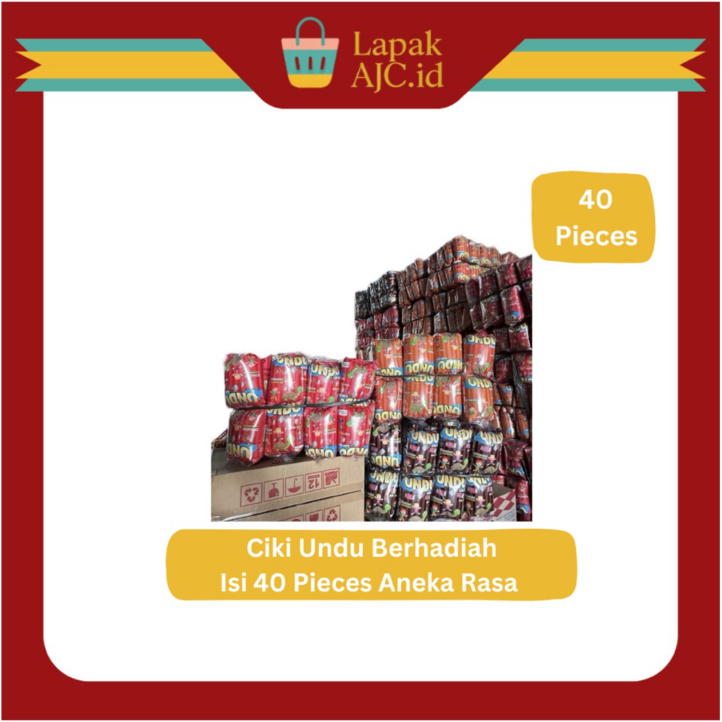 Jual Ciki Undu Berhadiah $$ Isi 40Pcs Aneka Rasa (Coklat, Keju, Balado ...