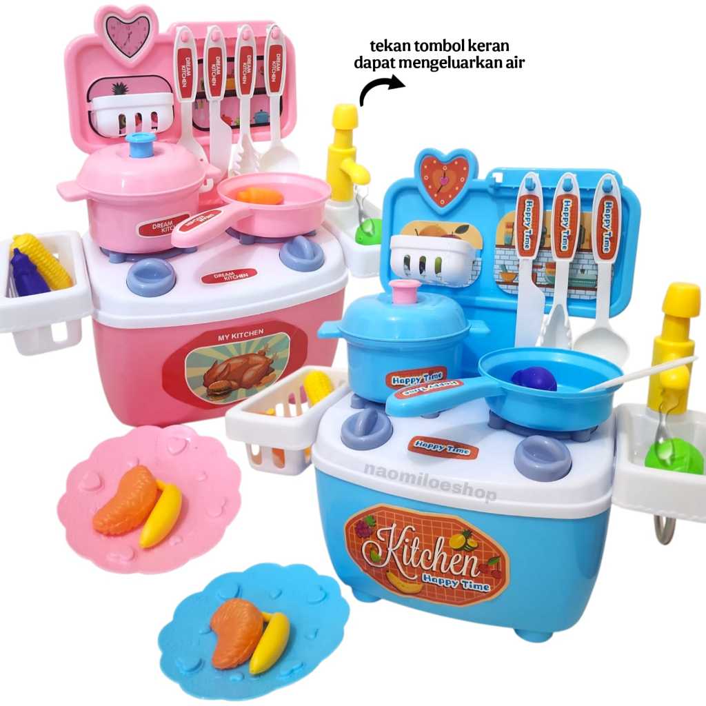Jual DIY DREAM KITCHEN MAINAN KITCHEN SET tempat cuci piring keluar air ...