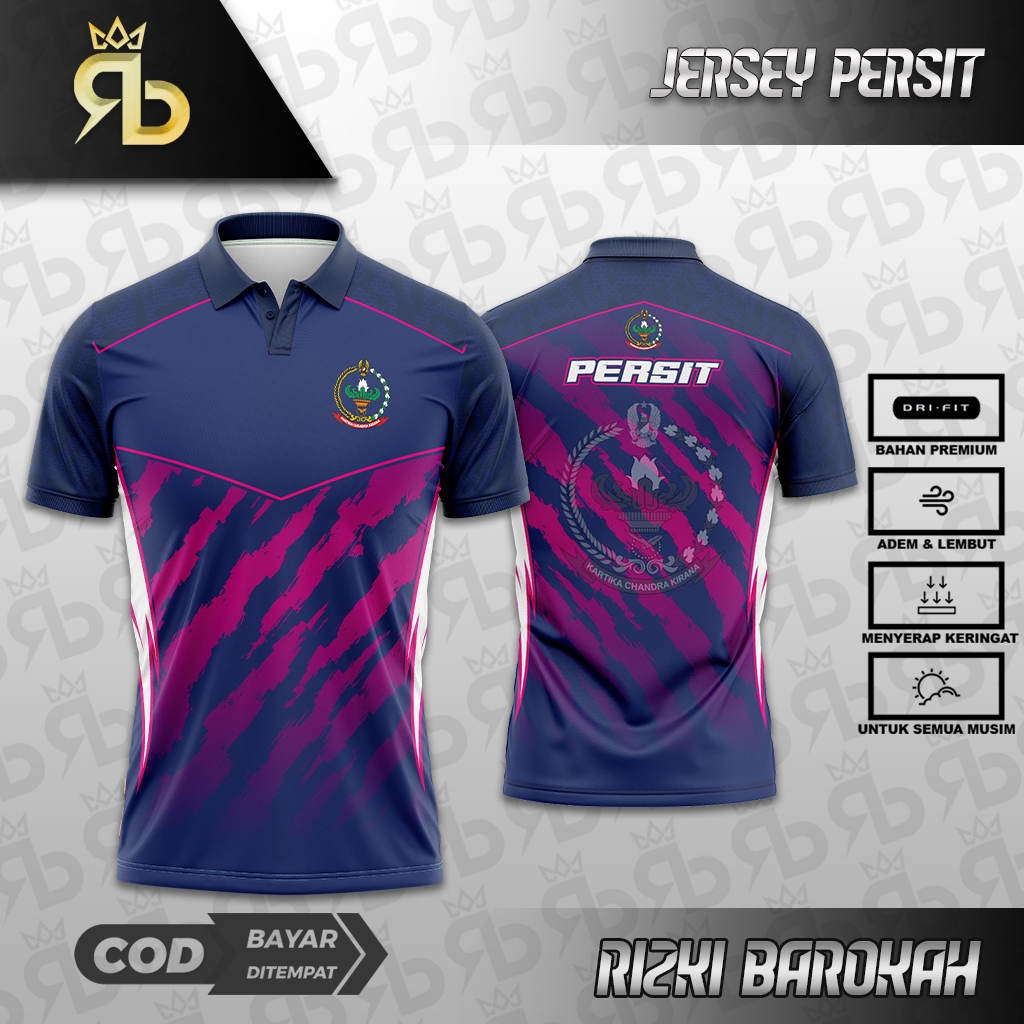 Jual JERSEY PERSIT / POLO PENDEK PERSIT / BAJU OLAHRAGA PERSIT / DRYFIT ...