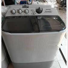 Jual MESIN CUCI 2 TABUNG SHARP EST96CL LOW WATT TWIN TUBE | Shopee Indonesia