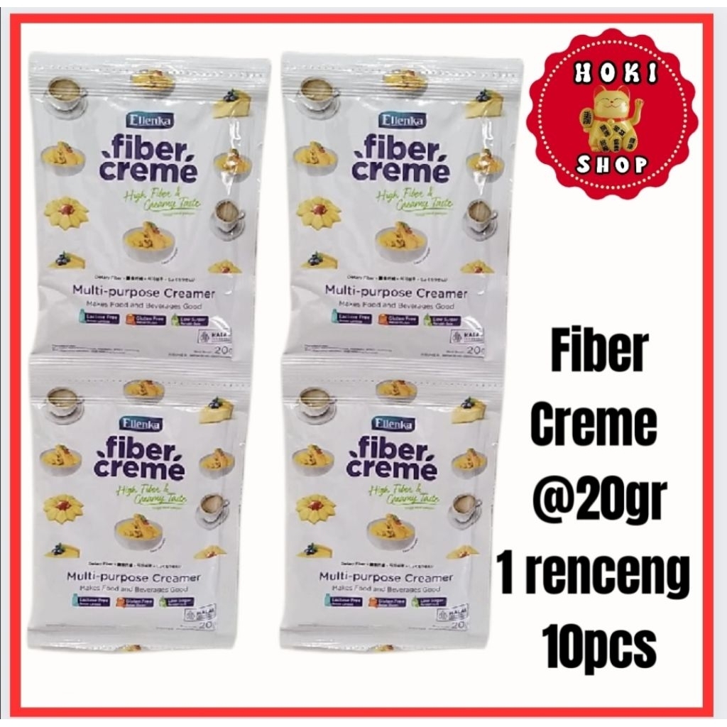 Jual Fiber Cream Sachet 20gr 1renceng 10pcs / Ellenka Fiber Cream ...