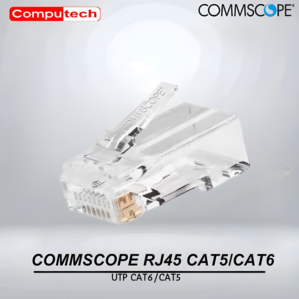 Jual COMMSCOPE RJ45 CAT5/CAT6 ISI 100 PCS | Shopee Indonesia