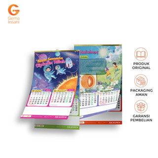 Jual Gema Insani Kalender Anak Muslim 2026 Hanging Calendar For Kids ...