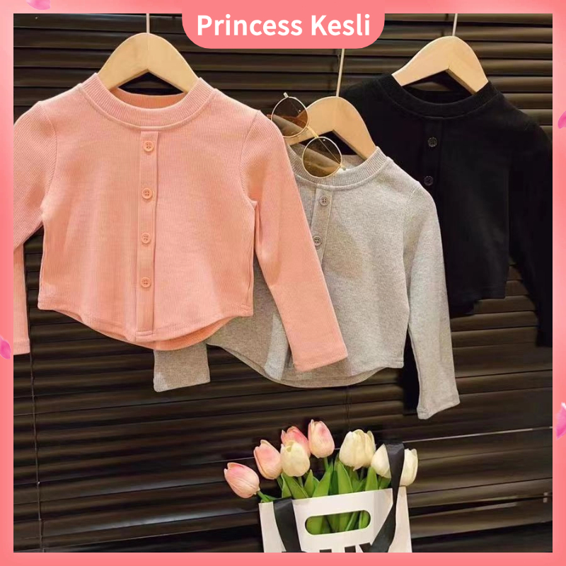 Jual Princess Kesli Official Store 1-11 Tahun Croptop T-shirt Girls ...