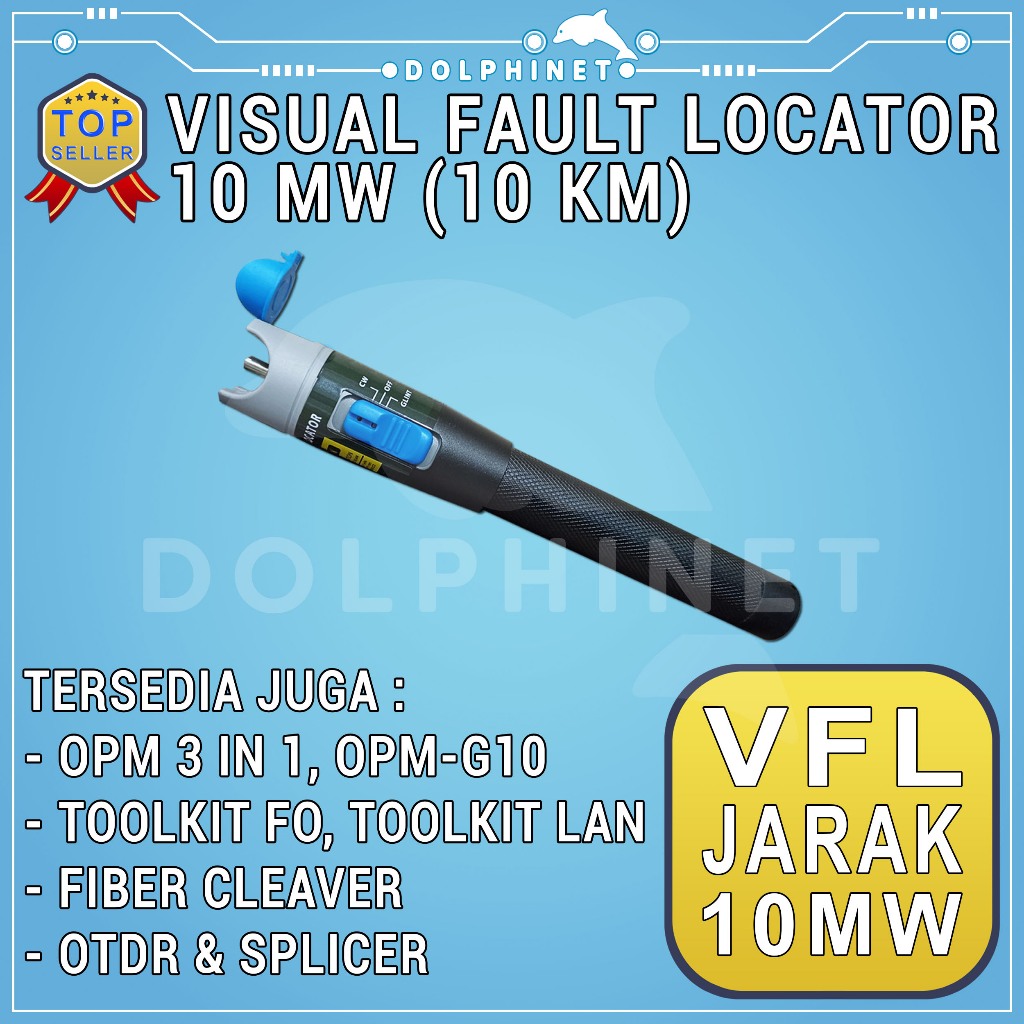 Jual Visual Fault Locator VFL 10mW Senter Laser Optik Kabel Fiber Optic ...